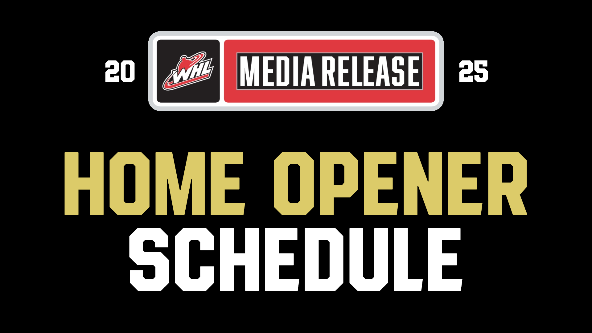 Western Hockey League announces 2025-26 Regular Season schedule ...