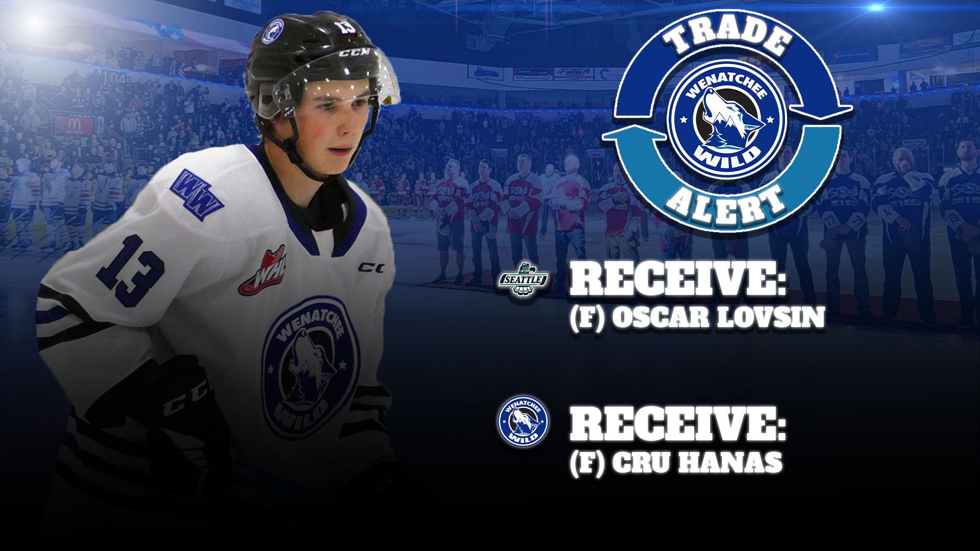 Wenatchee Wild Announce Trade With Seattle Thunderbirds - Wenatchee Wild