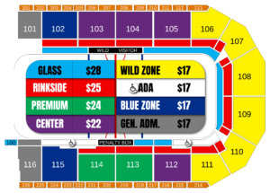 Seating Chart - Wenatchee Wild