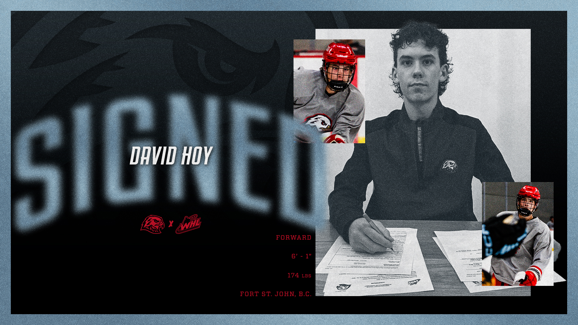 David Hoy signs WHL Scholarship & Development Agreement with ...