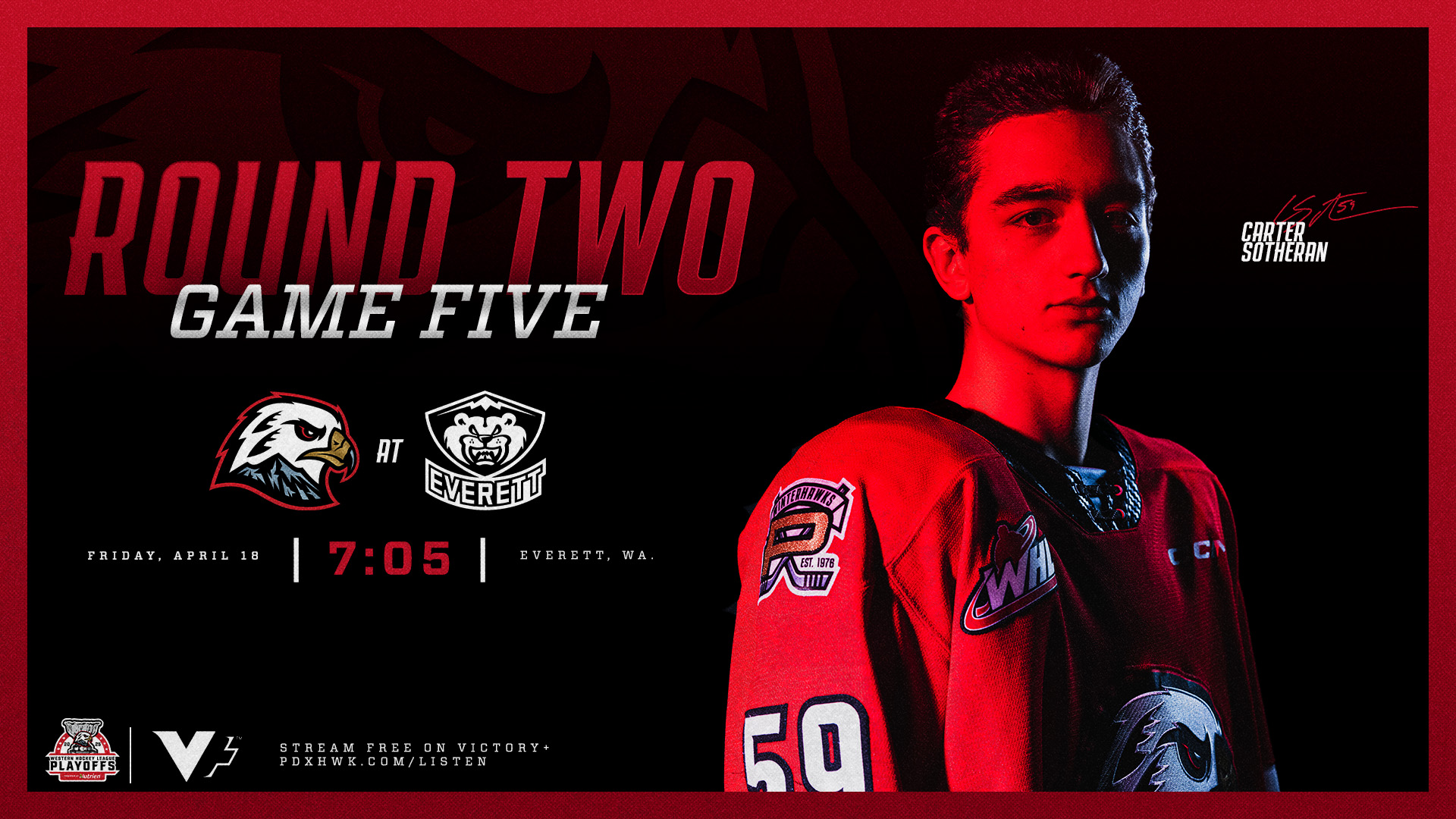 Game Day Hub: Round 2, Game 5 at Everett Silvertips - Portland Winterhawks