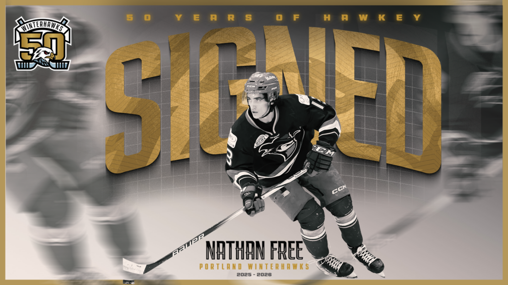 Nathan Free signs WHL Scholarship & Development Agreement with Portland ...