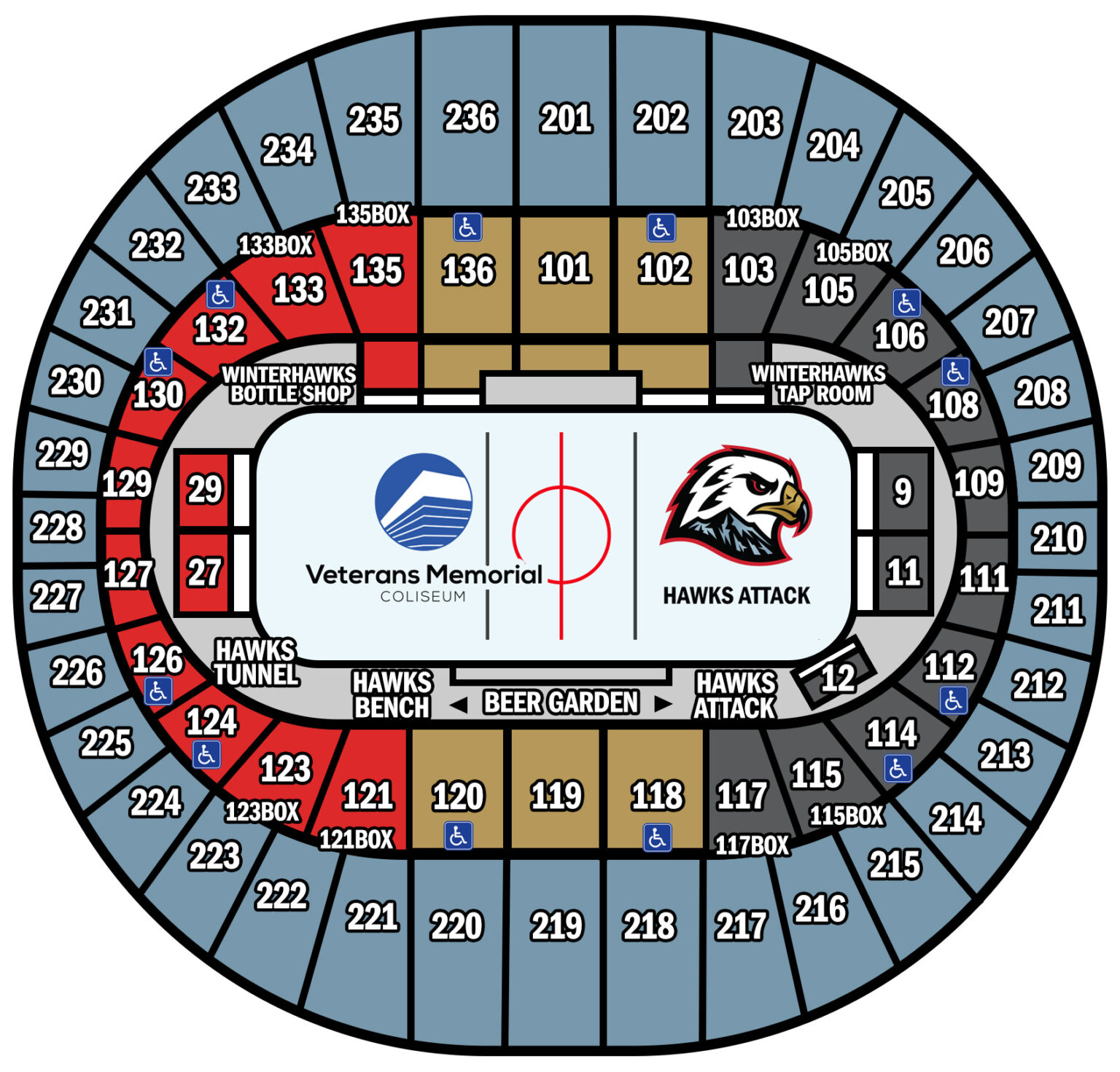 Arena & Parking - Portland Winterhawks