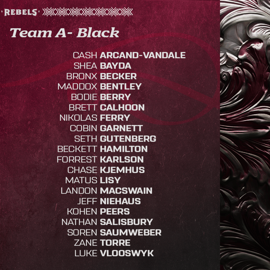 2025 Rebels Training Camp - Team Rosters & Schedule - Red Deer Rebels