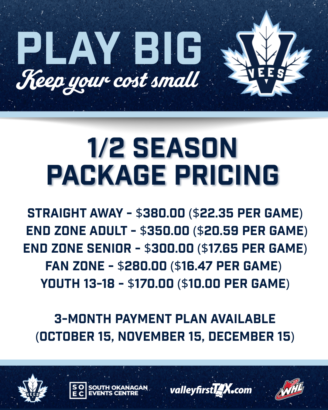 Ticket Packs – Penticton Vees