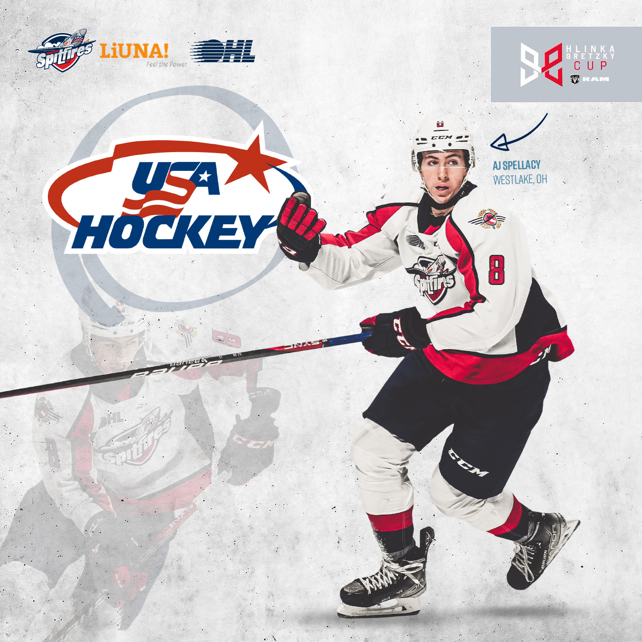 AJ Spellacy Named to Team USA for 2023 Hlinka Gretzky Cup - Windsor ...
