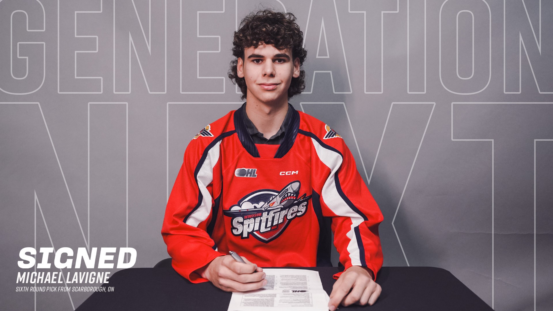 Spitfires Sign 6th Round Pick Michael Lavigne to an OHL Standard Player Agreement - Windsor ...