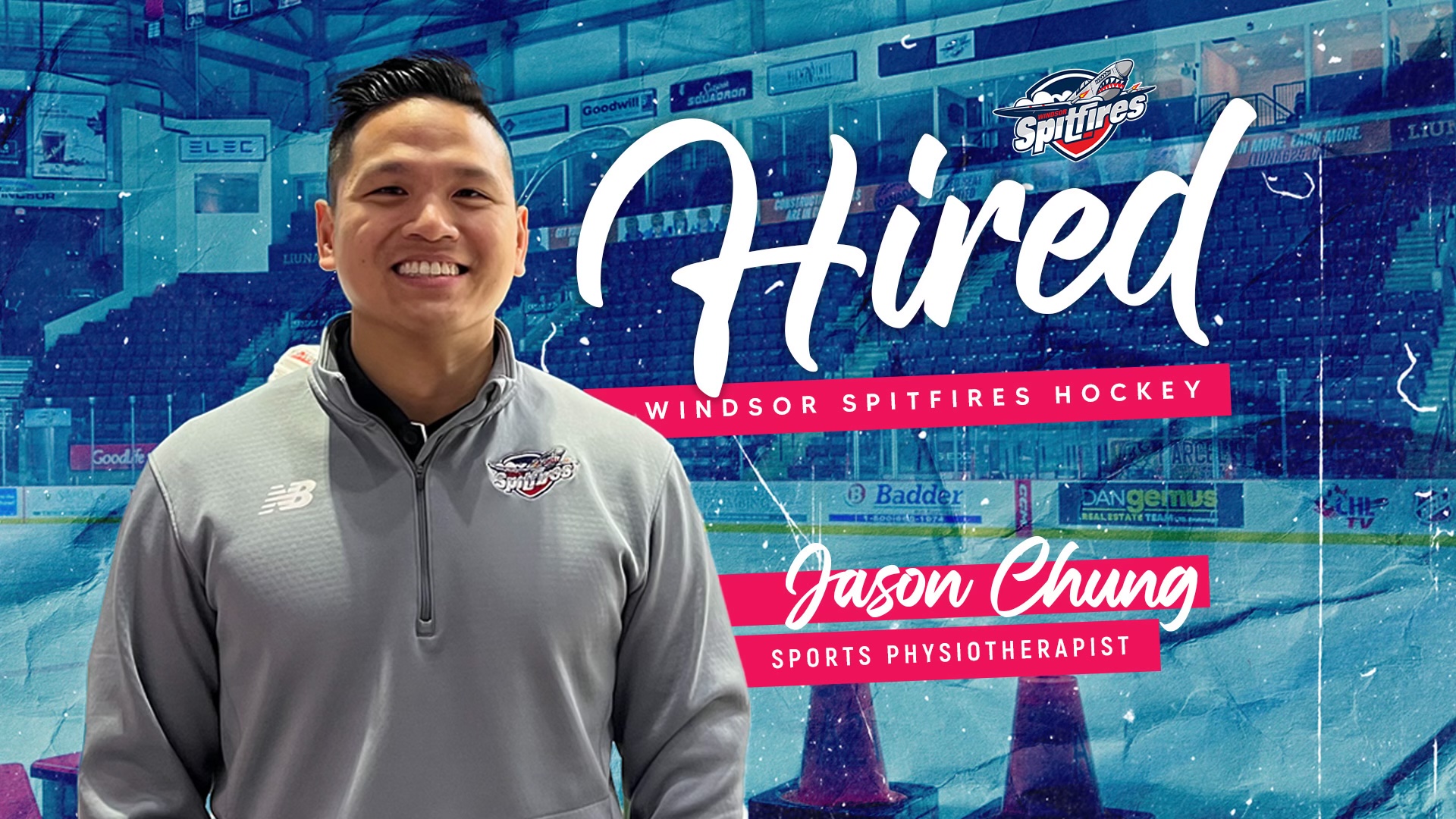 Windsor Spitfires Hire Jason Chung as Sports Physiotherapist - Windsor Spitfires