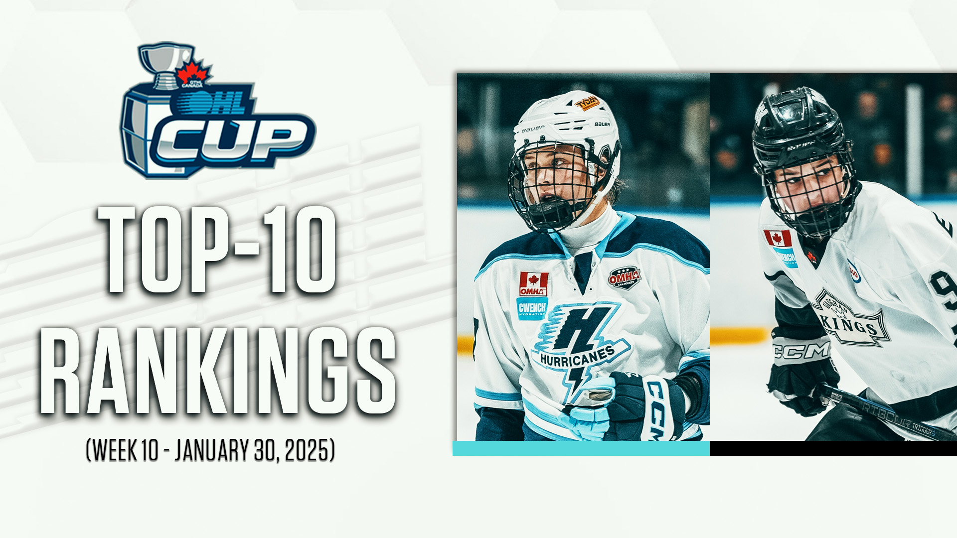 OHL Cup U16 AAA Top 10 Rankings - Week 10 (Jan. 30, 2025) - OHL Cup